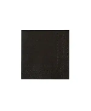 JOLLITY & CO Solid Shade Colors, Paper Party Cocktail Napkins, Set Of 20 Onyx