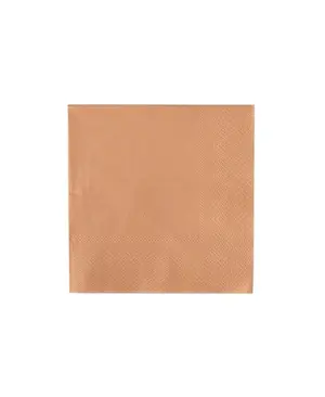 JOLLITY & CO Solid Shade Colors, Paper Party Cocktail Napkins, Set Of 20 Sand