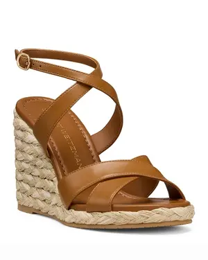 STUART WEITZMAN Alyssa Espadrille Wedge Sandals - Boho Tan