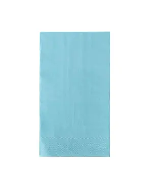 JOLLITY & CO Solid Shade Colors, Paper Party Guest Napkins, Set Of 16 - Cloud