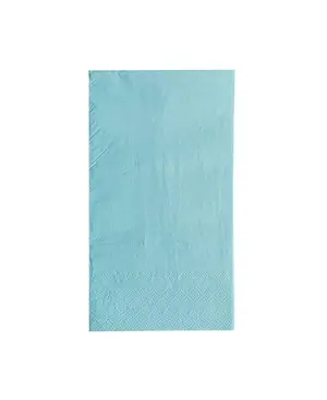 JOLLITY & CO Solid Shade Colors, Paper Party Guest Napkins, Set Of 16 - Frost
