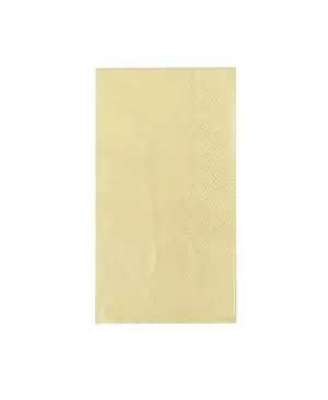 JOLLITY & CO Solid Shade Colors, Paper Party Guest Napkins, Set Of 16 - Lemon