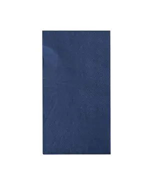 JOLLITY & CO Solid Shade Colors, Paper Party Guest Napkins, Set Of 16 - Midnight