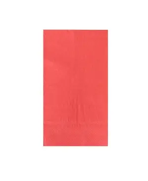 JOLLITY & CO Solid Shade Colors, Paper Party Guest Napkins, Set Of 16 - Poppy