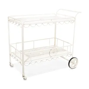 BUSINESS & PLEASURE CO Business & Pleasure The Al Fresco Bar Cart - Antique White
