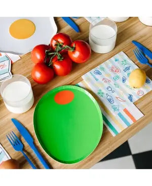 JOLLITY & CO Le Dinner Olive Paper Dinner Plates, Set Of 8