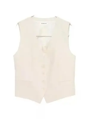 P.a.r.o.s.h V-neck Button Vest - Neutrals