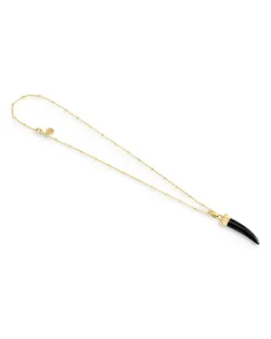 ANABEL ARAM Forza Stone Horn Charm - Black Onyx