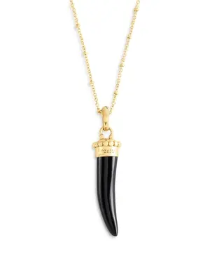 ANABEL ARAM Forza Stone Horn Charm - Black Onyx