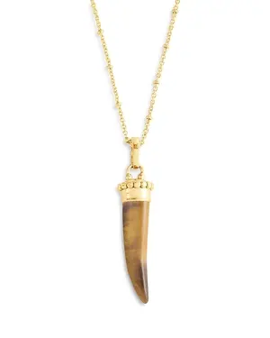 ANABEL ARAM Forza Stone Horn Charm - Tigers Eye