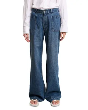 Denimist Deck High Rise Wide Leg Jeans - Indigo