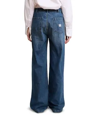Denimist Deck High Rise Wide Leg Jeans - Indigo