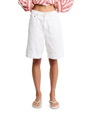 Denimist Keaton Relaxed Shorts - White Wash