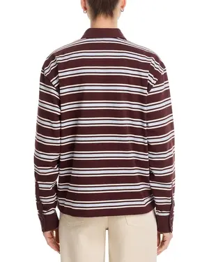 Rag & Bone Striped Long Sleeve Shirt - Brown Multi