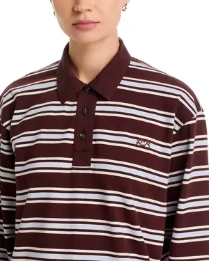 Rag & Bone Striped Long Sleeve Shirt - Brown Multi