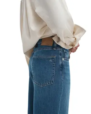Rag & Bone Featherweight Andi High-rise Wide Ankle Jeans - Millerton