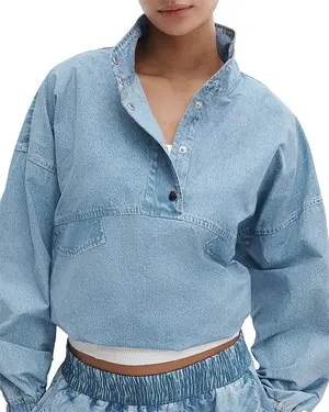 Rag & Bone Miramar Flyweight Popover Top - Shaler