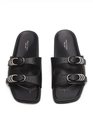Rag & Bone Rue Leather Slide Sandals