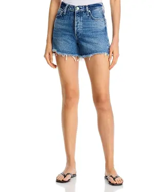 Rag & Bone Vintage High Rise Cut Off Jean Shorts - Flora