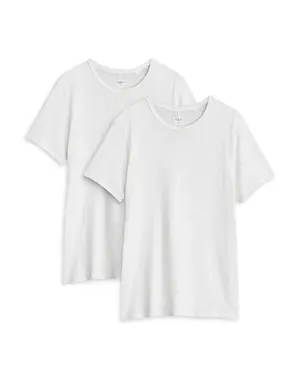 Rag & Bone 2 Pack Classic Flame Tee White