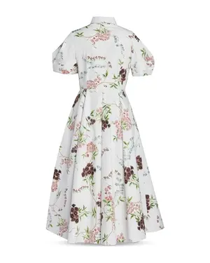 Erdem Pleated Cuff Shirt Dress
