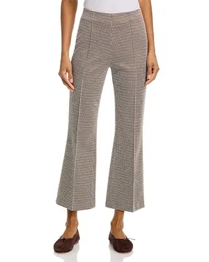 Rag & Bone Irina Kick Flare Pants - Brown Grid