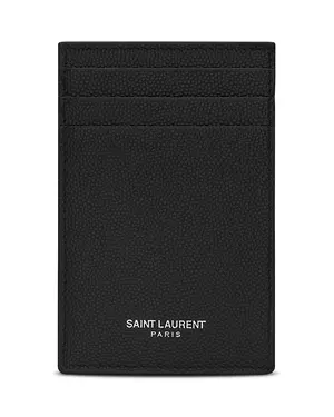 Saint Laurent Bill Clip With Card Case - Black