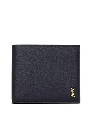 Saint Laurent Tiny Cassandre East/west Wallet - Midnight Blue