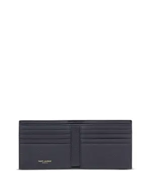 Saint Laurent Tiny Cassandre East/west Wallet - Midnight Blue