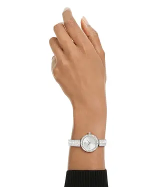 SWAROVSKI Matrix Pearl Bangle Watch, 26mm - Silver