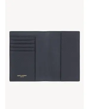Saint Laurent Tiny Cassandre Passport Case - Midnight Blue