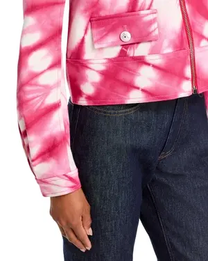 Cinq À Sept Tie Dye Denim Harriet Jacket