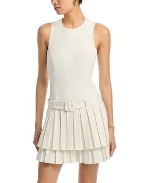 Sleeveless Belted Minidresses