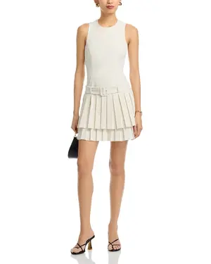 Cinq À Sept Reena Pleated Dress - Ivory
