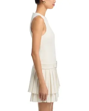 Cinq À Sept Reena Pleated Dress - Ivory