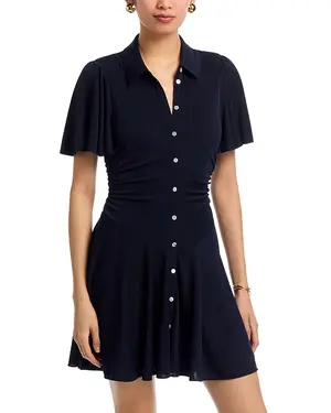 Cinq À Sept Simi Shirt Dress - Navy