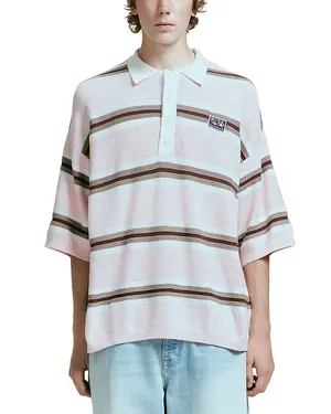 NAHMIAS Knit Striped Polo