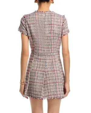 Cinq À Sept Wildflower Tweed Kelsey Mini Dress