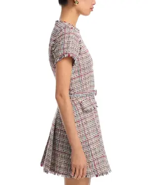 Cinq À Sept Wildflower Tweed Kelsey Mini Dress