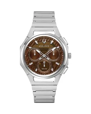Bulova Luxury Progressive Sport Chronograph, 41.5mm - Silver/black