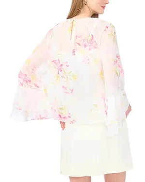Vince Camuto Double Ruffle Sleeve Blouse