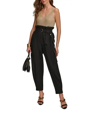 Donna Karan New York Cargo Paperbag Trousers