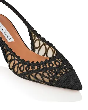 AQUAZZURA Kahlo Slingback 50 Pumps - Black