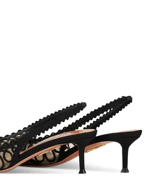 AQUAZZURA Kahlo Slingback 50 Pumps - Black
