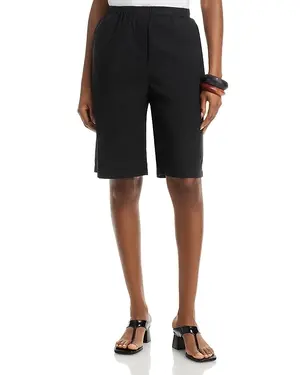 Velvet By Graham & Spencer Tomoko Elastic Waist Shorts - Black