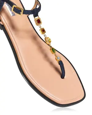 NODALETO Embellished Strappy Sandals
