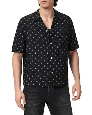 ALLSAINTS Upton Short Sleeve Shirt - Jet Black