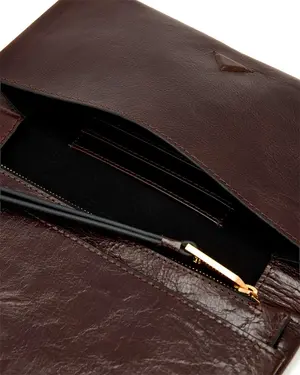ALLSAINTS Harluna Medium Leather Clutch