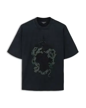 ALLSAINTS Embellished Skull Graphic Tee