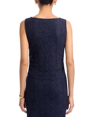 Veronica Beard Selah Tank Top - Navy
